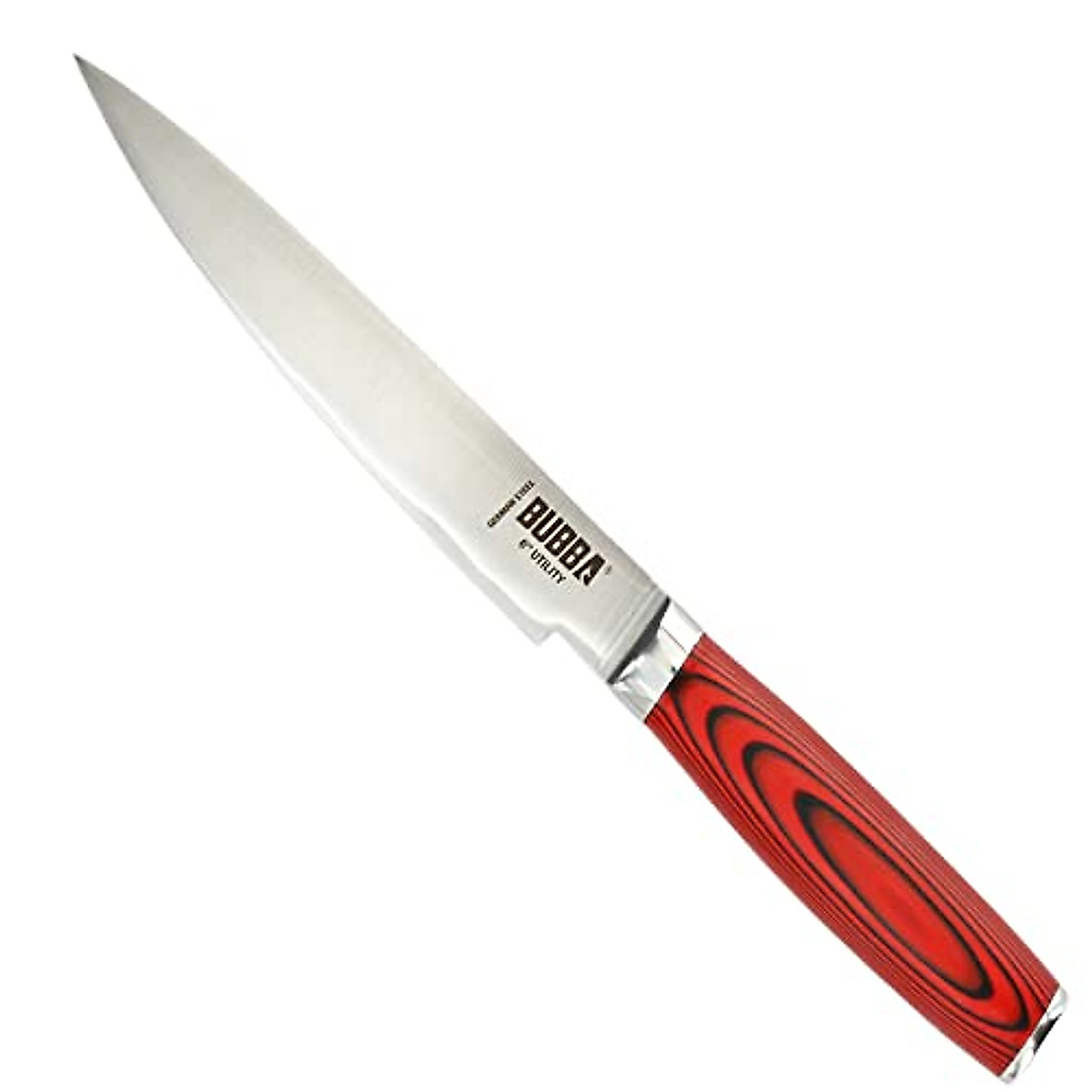 BUBBA Kitchen Series 6" Utility Knife perfect for mincing, and cutting through small vegetables, meats and herbs.