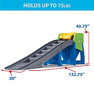 Step2 Extreme Coaster Kids Ride On Toy, Push Car, Indoor/Outdoor Roller Coaster & Playset, Made of Durable Plastic, Max Weight 80 lbs., For Toddlers 3+ Years Old
