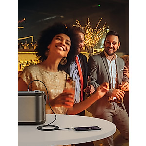 VIOY Aux Cable (20ft), [Copper Shell, Hi-Fi Sound] 3.5mm Male to Male Braided Auxiliary Cord Compatible with Headphone, Smartphone, Home/Car Stereo, Speaker, Echo & More