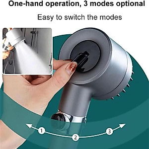 Iondrops Showerhead - 2024 Best Drivse Ion Drops Showerhead, German Multifunctional Massage Shower, Adjustables Pressure Turbocharge Handheld Shower Head With 10 Pcs Filter (10 Filter)