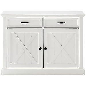 Crosley Furniture Clifton Sideboard, Distressed White