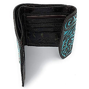 Patricia Nash Women's Reiti Bifold Wallet, Turquoise
