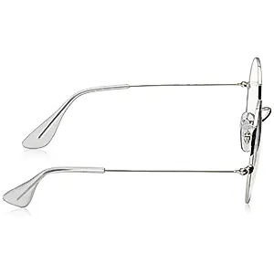 Ray-Ban RX6392 Ja-Jo Round Prescription Eyeglass Frames, Silver/Demo Lens, 53 mm