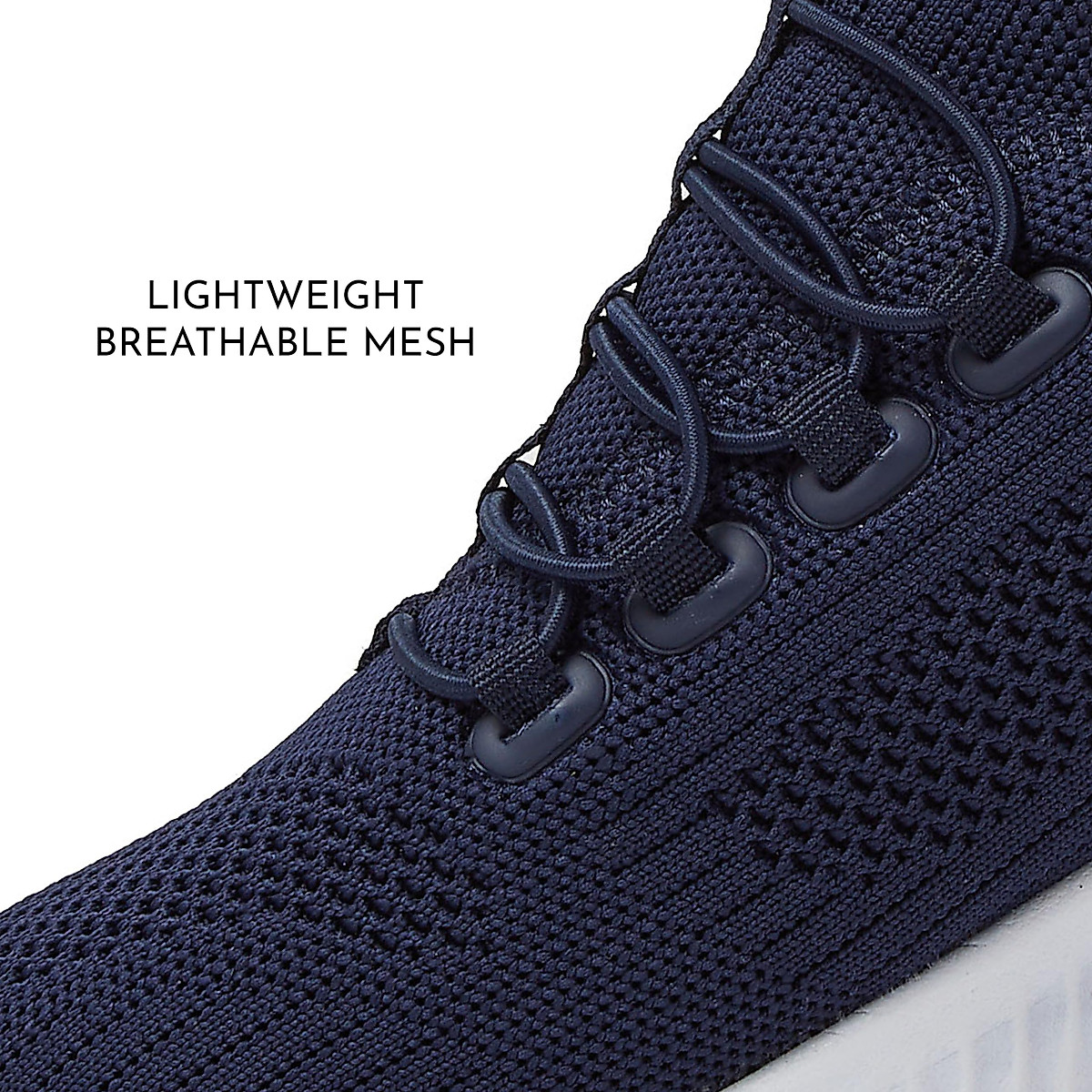 Avia Air Slip On Shoes for Women - Casual Comfortable Athletic Tennis Walking Sneakers for Women with Memory Foam - Navy Blue/White, 8 Medium