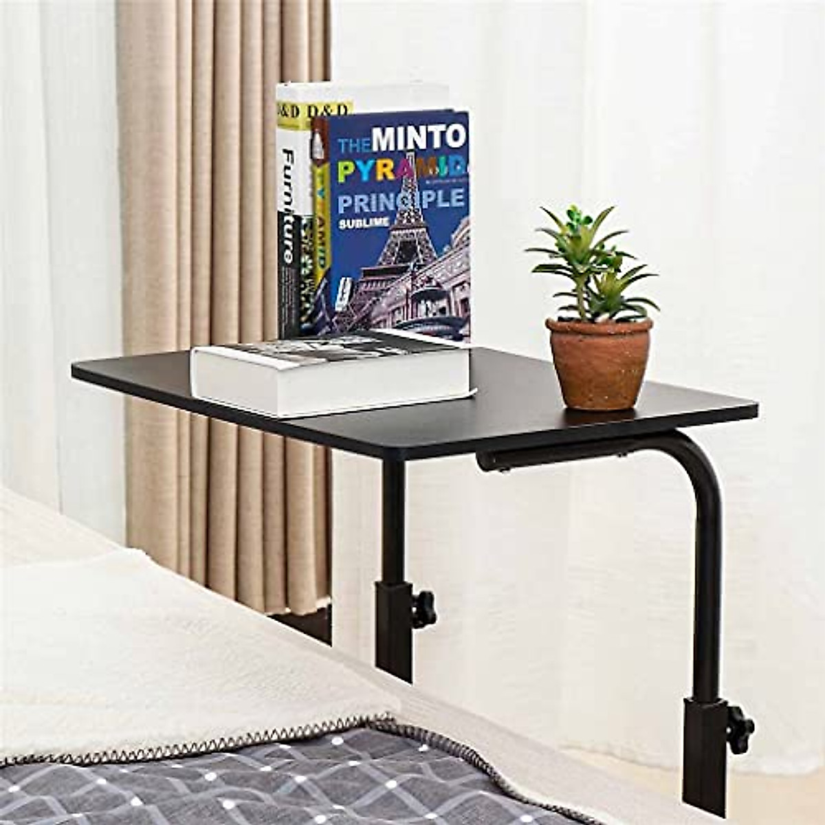 LHLLHL Height Adjustable Computer Game Desk for Bedroom Laptop Desks Movable Lifting Study Table Wooden Tables Home Furniture (Color : D, Size : 24''X16)