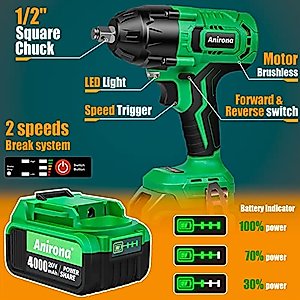 Rotary Tool Kit, Anirona 135W Corded Power Rotary Tool with 5 Variable Speed, 140pcs Accessories Rotary Multi-Tool Set for DIY Creations, Sanding, Polishing, Drilling, Engraving