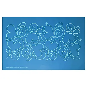 Full Line Stencil - Splash of Love - Edge to Edge Stencil, Continuous Line Template for Free Motion Quilting, Domestic Machine Quilting, Hand Quilting, Long-Arm Quilting (60037)
