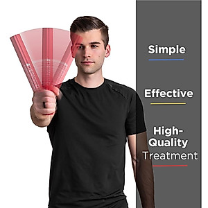 THERABAND FlexBar, Tennis Elbow Therapy Bar, Relieve Tendonitis Pain & Improve Grip Strength, Resistance Bar for Golfers Elbow & Tendinitis, Red, Light, Beginner