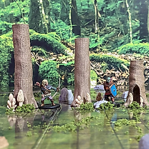 Extruded Gaming Rosewood Trees Set 2