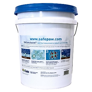 Safe Paw Dog Pet Friendly Saltless Ice Melt for Driveways, Sidewalks, Cured Concrete, Various Terrain, 35 Pound Pail (2 Pack)