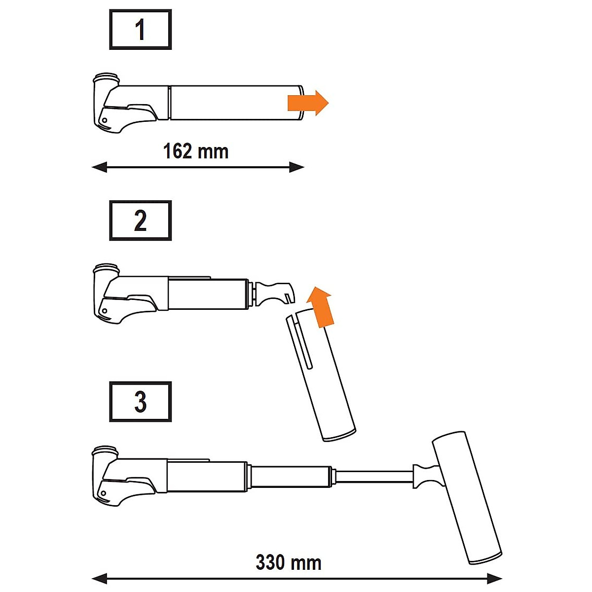 SKS GERMANY Supershort Mini Pump