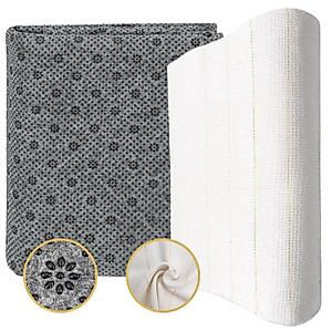 72 x 40 Inch Primary Tufting Cloth and 72 x 40 Inch Non Slip Fabric Final Backing Cloth Monks Cloth for Tufting Gun Rug Tufting Supplies Embroidery Crafts Favors