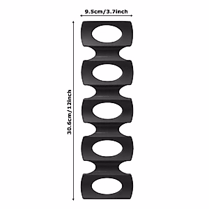 Andy's Orchids 2 Pcs Black Can Beer Rack, Wine Bottle Holder, Wine Beer Drink Mat Organizer Foldable Stacking Tidy Tool Kitchen Gadgets Racker for Kitchen Cabinet and Fridge Storage Rack