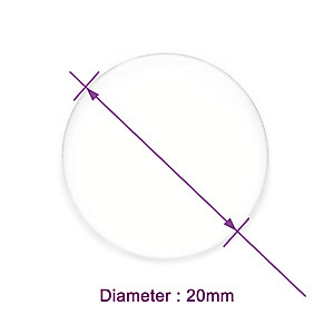 Labvida 100pcs of Pre-sterilized Microscope Cover Glass for Cell Culture and Fluorescene Microscopy, Dia.20 mm with 2.0# Thickness 0.19-0.22mm, LVR407