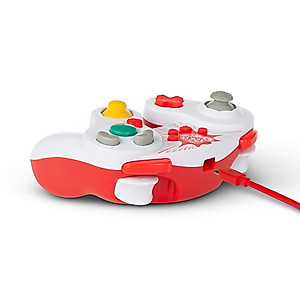 PowerA Wired GameCube Style Controller for Nintendo Switch - Mario, Gamepad, Wired Video Game Controller, Gaming Controller, GameCube Controller - Nintendo Switch