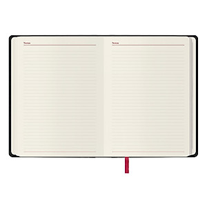 Dohe - Diary 2024 – Day Page – Size: 15 x 21 cm (A5) – 336 Pages – Stitched Binding – Hardcover – Black – Manaos Model