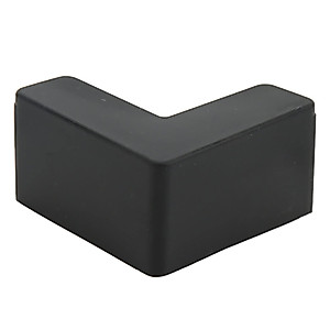 Furniture Corner Guard, Strong Adhesion Table Corner Protectors L Shape for Home (Black)