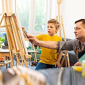 8Pack Wooden Easel,16"Easel Stand,Easel for Painting canvases, Art, Crafts, Tripod, Painting Party. (4)