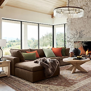 Topfinel Olive Green Lumber Decorative Throw Pillow Covers 12x20, Rectangular Dark Green Cotton Waffle forest Green Cushion Covers Boho Farmhouse Long Pillows for Bed Couch Sofa, Balcony Porch 2PC