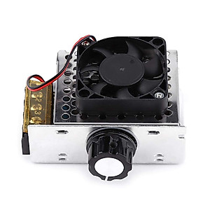 4000W SCR Electric Voltage Regulator Dimmer Temperature Motor Speed Controller with Fan Thermostat