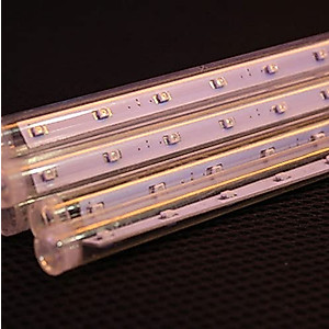 Meteor Shower Rain Light 50cm 10 Tubes 480 LED Waterproof Icicle Falling Snowfall Lights Icicle Raindrop for Home Decor Wedding Garden, Multicolor