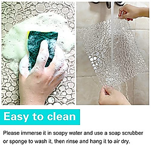 Coopay 2 Pack Kitchen Sink Mat Plastic Sink Protect Mat PVC Eco-friendly Kitchen Adjustable Stainless steel/Porcelain Dish Drying Pad Sink Protector for Bottom of Kitchen Sink, 12.6” x 10.5” (Clear)