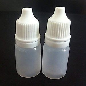 5Pcs White Plastic Empty Squeezable Eye Liquid Dropper Bottles 10 ml Superiorâ€‚Quality and Creative Fashion Book