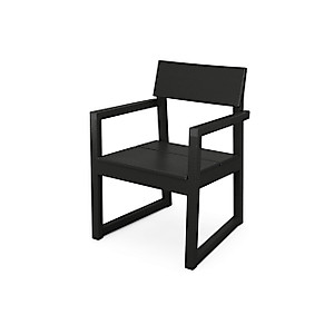 POLYWOOD® Edge Dining Chair, Black