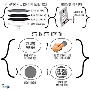 My Scratch Offs Its a Boy Letter Board Gender Reveal Scratch Off Scratcher Lottery Tickets Cards Family Friends 25 pack