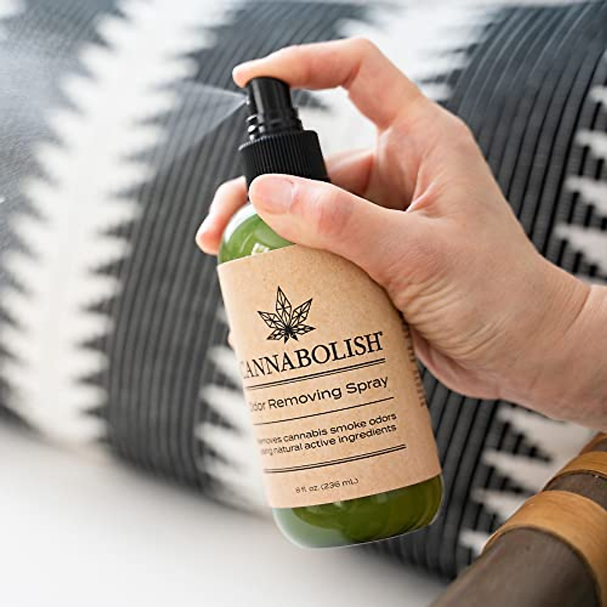 Cannabolish Wintergreen Smoke Odor Eliminator Spray and Air Freshener, 8 fl. oz, Natural Ingredients (Pack of 2)