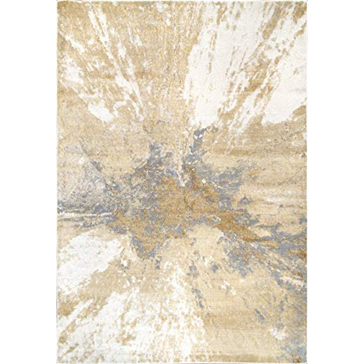 nuLOOM Cyn Abstract Area Rug, 5' x 8', Gold