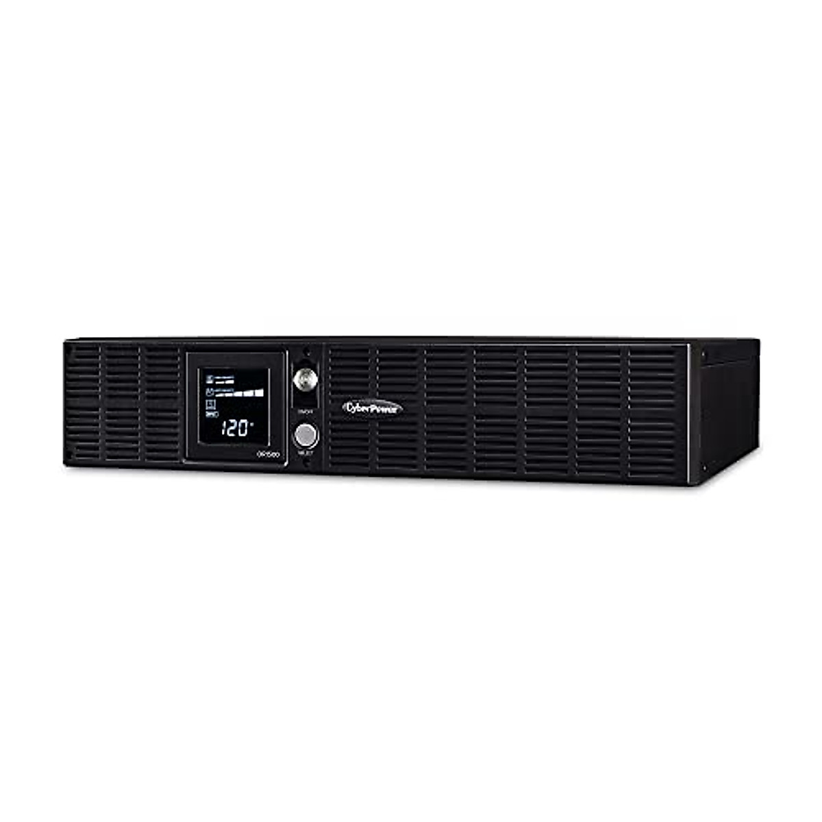 CyberPower OR1500LCDRT2U Smart App LCD UPS System, 1500VA/900W, 8 Outlets, AVR, 2U Rack/Tower