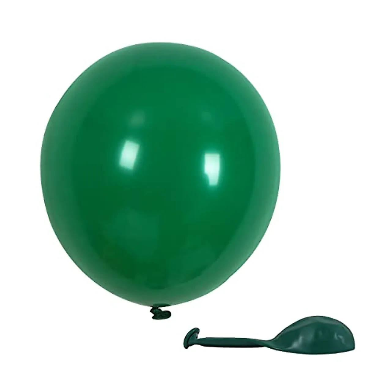 KALOR 100 pcs 10 Inch Dark Green Matte Latex Balloons Helium Balloons for Birthday Party Wedding Party Baby Shower Decoration Supplies