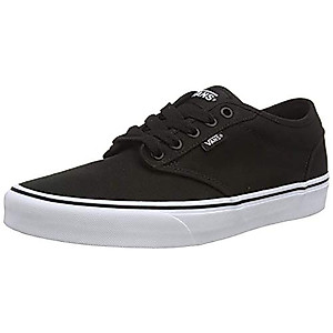 Vans Men's^Men's Atwood Low-Top Sneakers, Canvas Black White, 11 UK