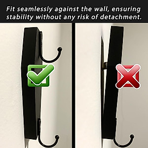 4 Pieces Coffin Wall Hook for Keys - Spooky Gothic Home Decor for Wall - Rustic Black Wooden Hanger for Keys, Mugs, Purse, Towel, Clothes - Wall Mounted Mini Coffins Hanger for Halloween Decoration