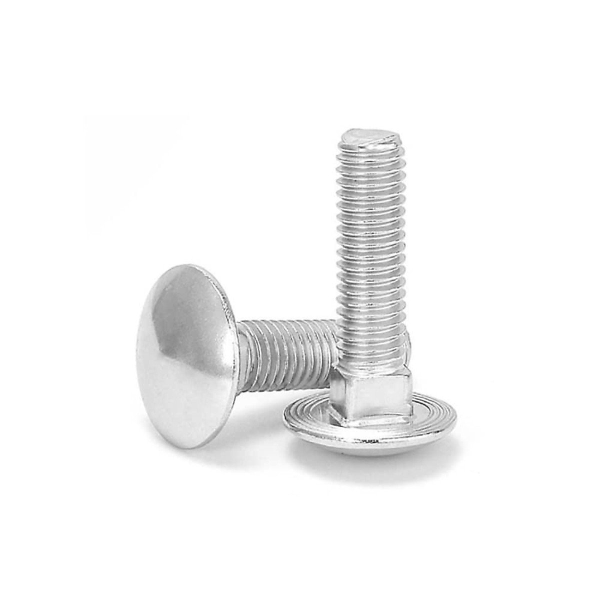 (10 pcs) 201 Stainless Steel Big Head Carriage Bolt,for Mechanical Equipment Etc.M8x16mm.