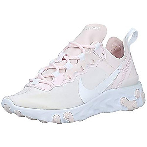 Nike Women's React Element 55, Pale Pink / White, 7.5