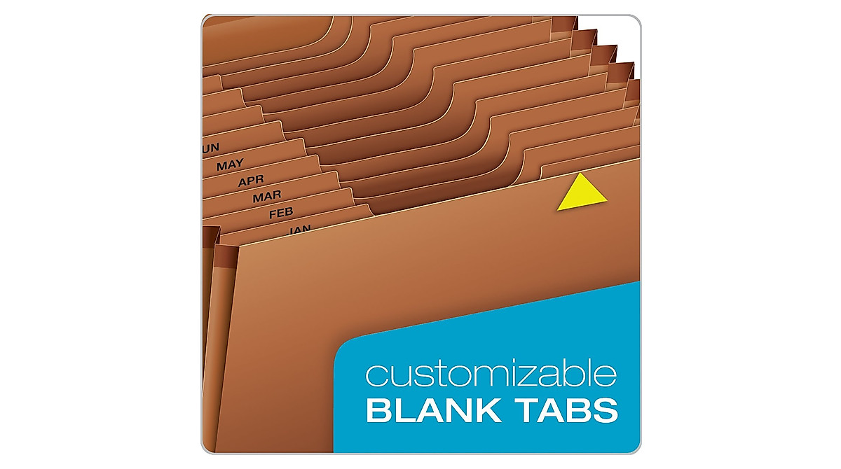Heavy Duty Expanding File with 12 Monthly Pockets - Globe Weis