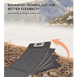 200W Portable Solar Panel, Ultra-Light(11.9 lb) Flexible Foldable Solar Panel Kit with MC-4 for Power Station, Waterproof IP67, 23% High-Efficiency Solar Charger for Outdoor Camping RV Boat Off-Grid
