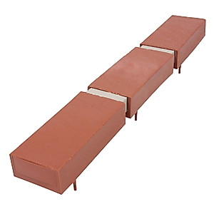 Argee RG825 Lets Edge It Decorative Plastic Brick Edging, no lights, 25 feet, Terra Cotta
