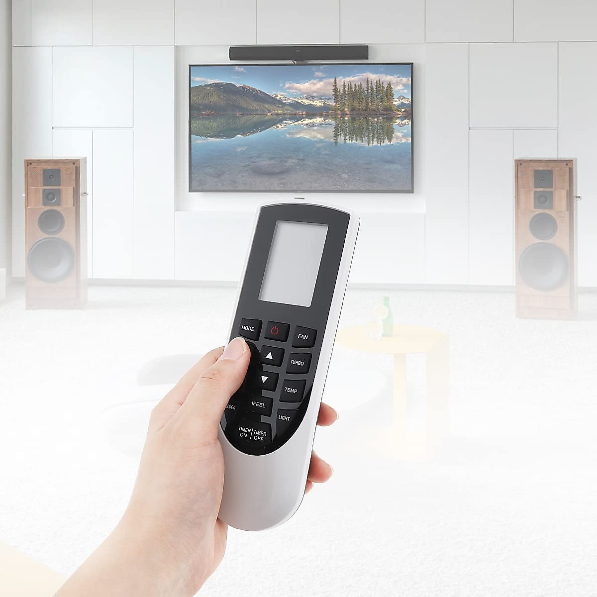 OriGlam YAN1F1 Air Conditioner Remote Control Replacement for Gree VIR09HP115V1AH VIR12HP230V1AH AC Air Conditioning Remote Controller