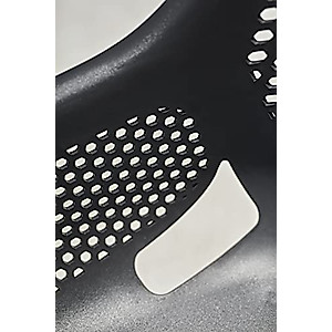 Omax Decor Atra Indoor or Outdoor Modern Stackable Patio Dining Side Arm Chair (Set of 2), Anthracite Black