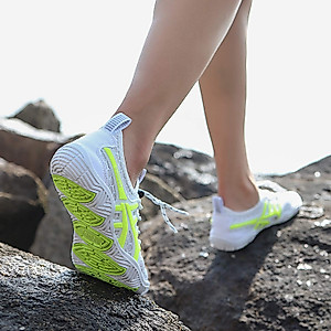 MAYZERO Water Shoes Men Women Swim Surf Shoes Beach Pool Shoes Wide Toe Hiking Aqua Shoes Winter House Slippers