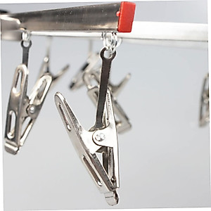Stainless Steel Hanging Drying Rack Laundry Drip Hanger with 16 Clips for Drying Socks Baby Clothes Towel Clothes Hanger