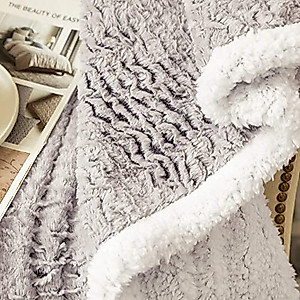 Vangao Wearable Blanket Hooded Throw Blanket Striped Fluffy Heavy Duty for Couch Chair Bed Sofa Oversized Hoodie Soft Winter Blanket Sherpa Reverse Cozy Xmas Decorations 50x70 Inch Brindle