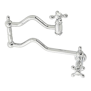 Kingston Brass KS2101AX Heritage Pot Filler, Polished Chrome