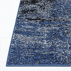 SAFAVIEH Adirondack Collection Area Rug - 9' x 12', Grey & Blue, Modern Abstract Design, Non-Shedding & Easy Care, Ideal for High Traffic Areas in Living Room, Bedroom (ADR112H)