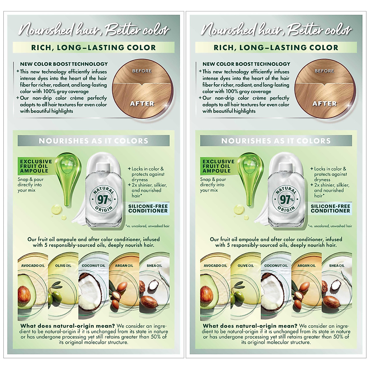 Garnier Hair Color Nutrisse Nourishing Creme, 93 Light Golden Blonde (Honey Butter) Permanent Hair Dye, 2 Count (Packaging May Vary)