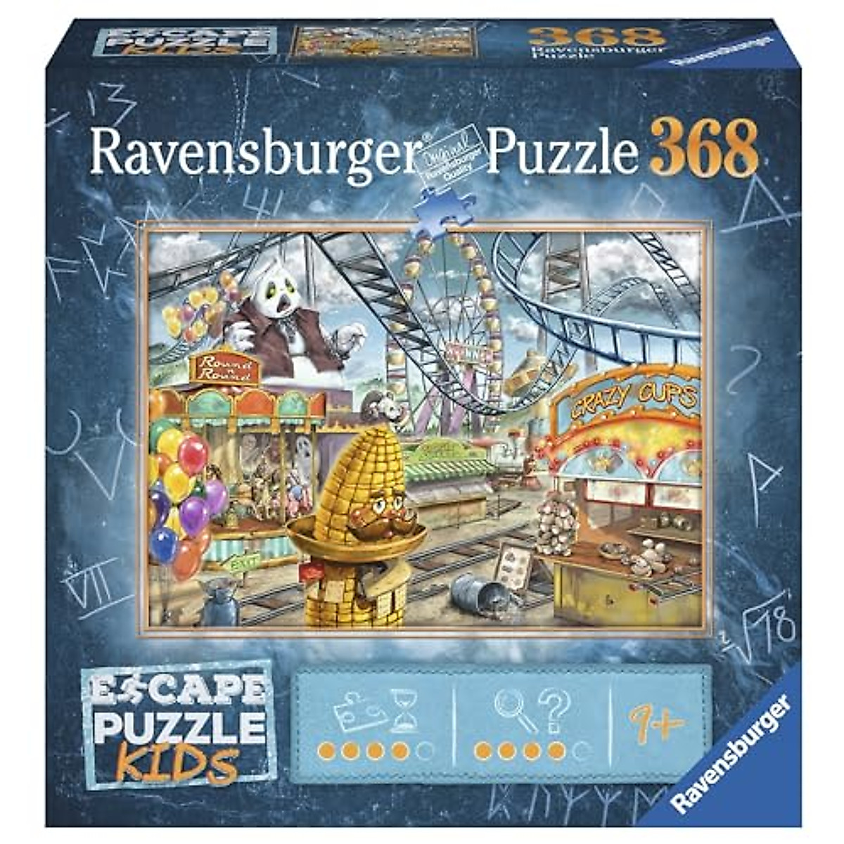 Ravensburger Escape Kids Puzzle - Amusement Park Plight 368 Piece Jigsaw Puzzle for Kids - 12936 - an Escape Room Experience in Puzzle Form