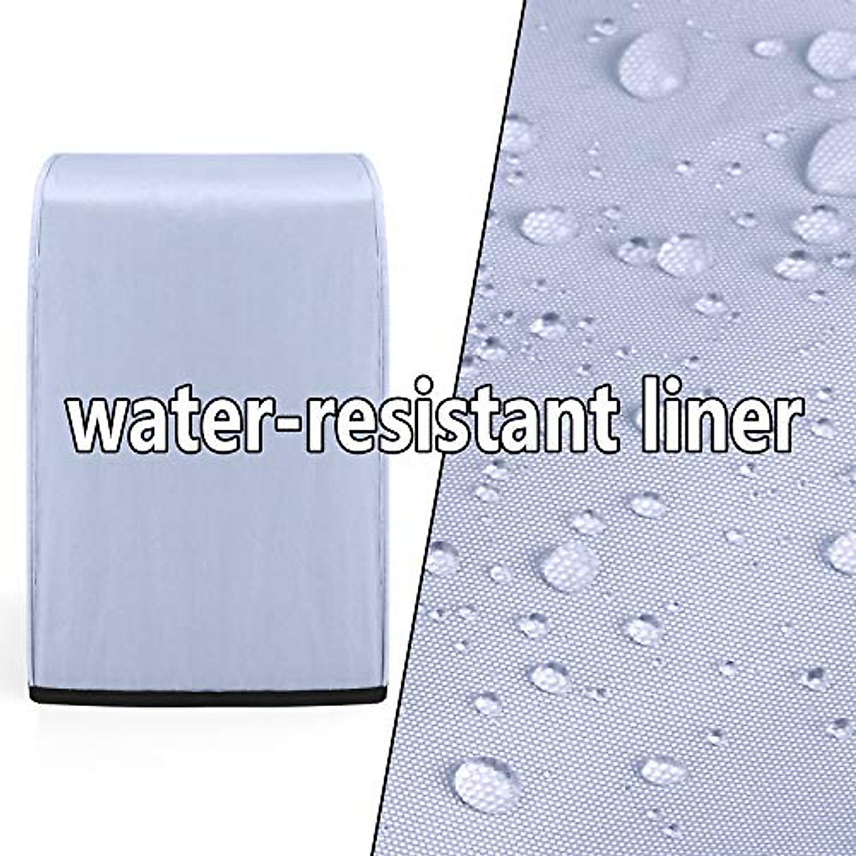 Luxja Food Processor Cover for Cuisinart and Hamilton Beach 11-14 Cup Processor, Food Processor Dust Cover with Accessories Pockets, Gray